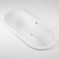 China Oval Drop In Acrylic Bathtub 1700x800x420mm for South Africa Custom OEM for sale