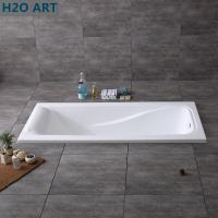 China End Drain Acrylic Bathtub with Simple Function 1700mm  Hand Control for sale