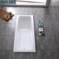 China End Drain Acrylic Bathtub with Simple Function 1700mm  Hand Control for sale