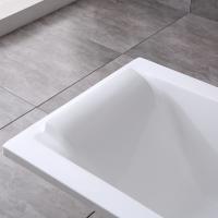 China End Drain Acrylic Bathtub with Simple Function 1700mm  Hand Control for sale
