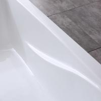 China End Drain Acrylic Bathtub with Simple Function 1700mm  Hand Control for sale