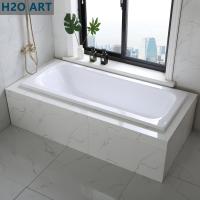 China Acrylic Drop In Bathtub 1700x700x400mm Whirlpool Massage Bathtub with Handles for South Africa for sale