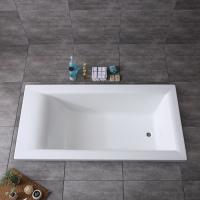 China Simple Built-in Acrylic Bathtub 1500x750mm for Asia Market Customizable OEM for sale