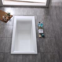 China Simple Built-in Acrylic Bathtub 1500x750mm for Asia Market Customizable OEM for sale