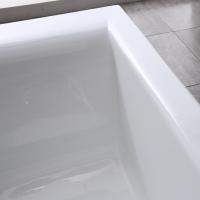 China Simple Built-in Acrylic Bathtub 1500x750mm for Asia Market Customizable OEM for sale