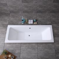 China UK Standard Traditional Acrylic Drop in Bathtub 1500x700x420mm Center Drain Simple Function for sale