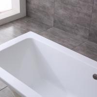 China UK Standard Traditional Acrylic Drop in Bathtub 1500x700x420mm Center Drain Simple Function for sale