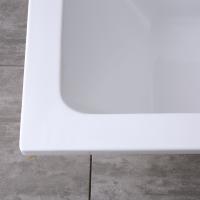China UK Standard Traditional Acrylic Drop in Bathtub 1500x700x420mm Center Drain Simple Function for sale