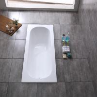 China End Drain Location Rectangle Acrylic Bathtub Without Antislip Design for UK Model for sale