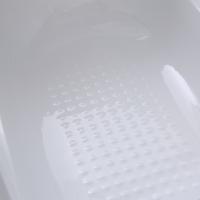 China Oval Acrylic Drop In Bathtub 1500x750mm Center Waste Hole White Ivory for South America for sale