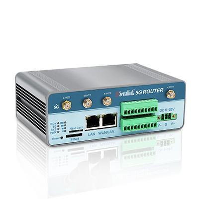 China SLK-R660 RS232 5G Industrial Router Dual Core 2x Gigabit Ports 9-28V for sale