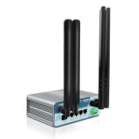 China DC48V PoE Industrial 4G Router Dual SIM WiFi6 1201Mbps 4x Gigabit LAN WAN for sale