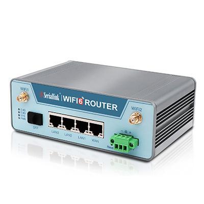 China Industrial WiFi 6 Router 8Gb RAM 4x Gigabit Ports Dual Band 2.4G 5.8G DIN Rail for sale