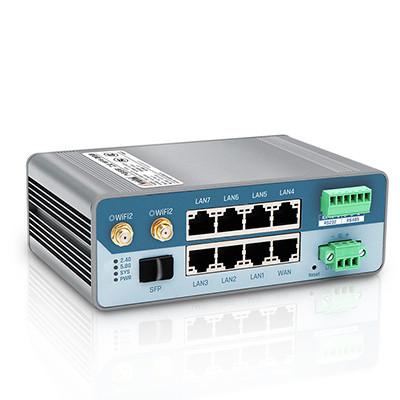 China Industrial WIFI6 Router 8 Port Gigabit 8GB RAM 1.2GHz Quad Core OpenWRT for sale