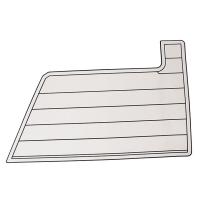 China Shock Absorbent EVA Foam Faux Teak Decking 150KG/M3 Density 4mm Thickness for sale