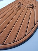 China Synthetic EVA Foam Faux Teak Sheet 6mm Thick for Yacht Deck Marine Flooring for sale