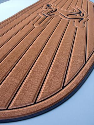 China Synthetic EVA Foam Faux Teak Sheet 6mm Thick for Yacht Deck Marine Flooring for sale