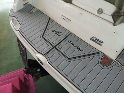 China SANSD Non Skid Embossed Swim Platform Pads 3M EVA Foam Marine Flooring UV Resistant for sale