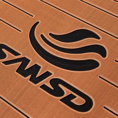 China Anti UV 3000 Hours Brushed 55 Shore C EVA Foam Teak Sheet Marine Decking 1.1m x 2.1m for sale