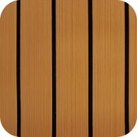 China Marine Grade EVA Boat Decking Sheet 210x110cm 6mm Non Slip Brown Black for sale