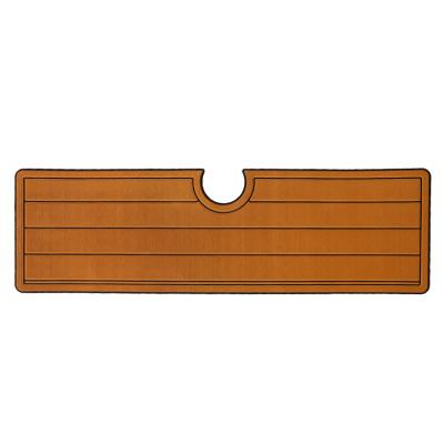 China Closed Cell Marine EVA Foam Sheet 94x47in 6mm Dark Brown White Nonskid Boat Flooring for sale