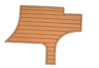 China Custom Synthetic EVA Teak Decking 1.2x2.4M Non-Skid Marine Boat Flooring 5mm for sale