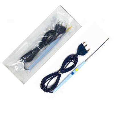 China Retractable Disposable Electrosurgical Hand Control Pencil With Silver Blade Tip for sale