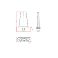 China 1270-1290MHz 2dBi Blade Antenna Military Blade Antenna for sale
