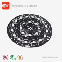 China MCPCB Aluminum Based PCB  LED Lighting PCB black soldermask Round pcb Circuit board for sale