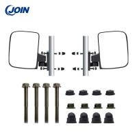China Normal High Impact Plastic Black Golf Rear View Mirrors Easy Installed for sale