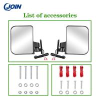 China Rotatable Universal Side Mirror Golf Cart LED Rear View Mirror ODM for sale