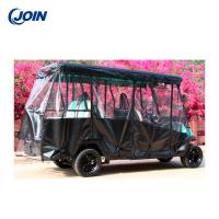 China Waterproof Golf Cart Rain Cover 6 Passenger Driving Enclosure for sale