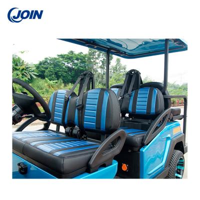 China Buggies Electric Custom Golf Cart Seat Bicolor Black And Blue for sale
