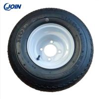 China 8 Inch Alloy Wheels And Rubber Tires For Golf Carts High Performance Durable for sale