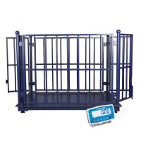 China Stainless Steel Horse Scale Floor Scale for Livestock Farm With Fence 500g Accuracy and AC110V/220V Power Supply for sale