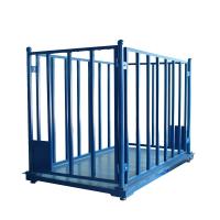 China Customized Color Livestock Weighing Scales for Farm Electronic Floor Animal Scale 300kg Capacity for sale