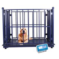 China Customized Color Livestock Weighing Scales for Farm Electronic Floor Animal Scale 300kg Capacity for sale