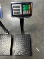 China AC/DC Power Supply Industrial Waterproof Electronic Digital Scale 150-500KG Bench Weighing Steel Platform 0.1g Accuracy LCD Display OEM ODM for sale