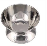 China ROUND Design Kitchen Scale 5kg 1g Capacity Battery Powered and Bowl Included for Precise Measurements for sale