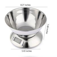 China High Precision 1g Graduation 5kg Capacity Digital Kitchen Diet Weighing Scale with Custom Logo Design and LCD Display for sale