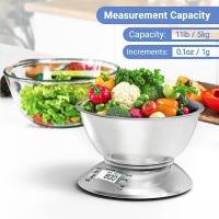 China Home Usage Scale Large Capacity Customization Electronic Food Nutrition Weight 5kg Digital Display Kitchen Food Weighing Scales for sale