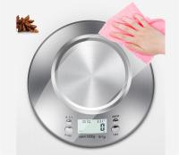 China Corpuscle Measurement 0.5kg Unit Weight Stainless Steel Kitchen Scale with Bowl 5kg/1g Capacity for sale