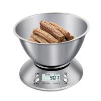 China 5kg/11lb Digital Food Scale Multifunction Timer LCD Display and Battery Powered for Accurate Kitchen Weighing Waterproof for sale