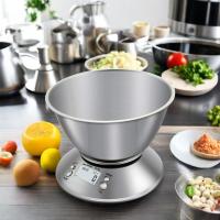 China Detachable Bowl Digital Stainless Steel Kitchen Food Scales Powered by 2*AAA Batteries for Household and Hotel Weighing for sale