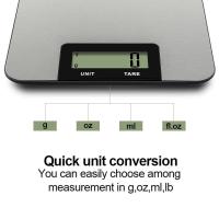 China JLY Smart 5kg/1g Stainless Steel Electronic Kitchen Scale with 1x3V CR2032 Lithium Battery Power Supply and OEM LED Display for sale