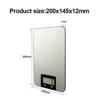 China JLY Smart 5kg/1g Stainless Steel Electronic Kitchen Scale with 1x3V CR2032 Lithium Battery Power Supply and OEM LED Display for sale
