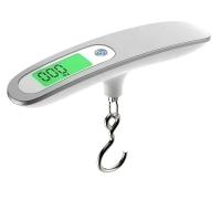 China LCD Digital Luggage Scale Portable and 10g Accuracy Stainless Steel Battery Operated Hand-held Travel Bag Weighing Fish Hook for sale