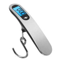 China LCD Digital Luggage Scale Portable and 10g Accuracy Stainless Steel Battery Operated Hand-held Travel Bag Weighing Fish Hook for sale