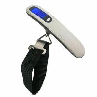 China LCD Digital Luggage Scale Portable and 10g Accuracy Stainless Steel Battery Operated Hand-held Travel Bag Weighing Fish Hook for sale