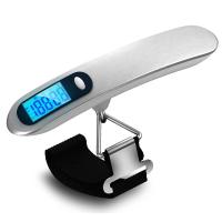 China LCD Digital Luggage Scale Portable and 10g Accuracy Stainless Steel Battery Operated Hand-held Travel Bag Weighing Fish Hook for sale